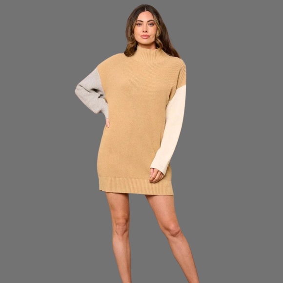 Gilli | Dresses | Gilly Colorblock Sweater Mini Dress | Poshmark